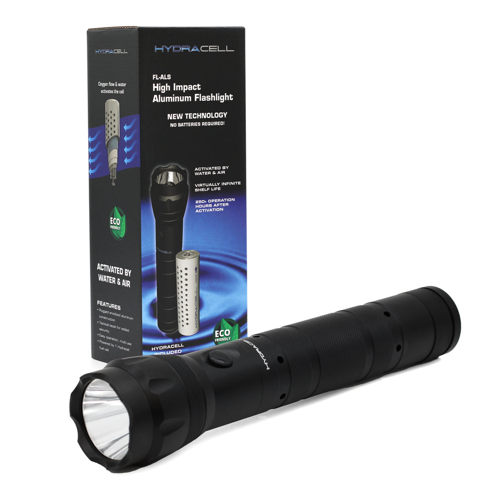Hydracell Single Cell Aluminium Flashlight - Powered by Water