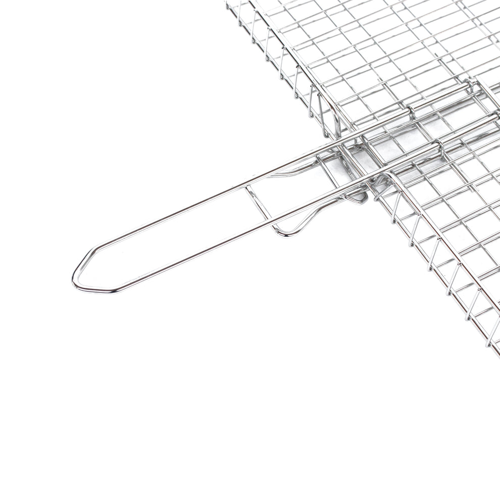 Stainless Steel Braai Grid | Sliding Handle | Barbecue Outdoor Cooking